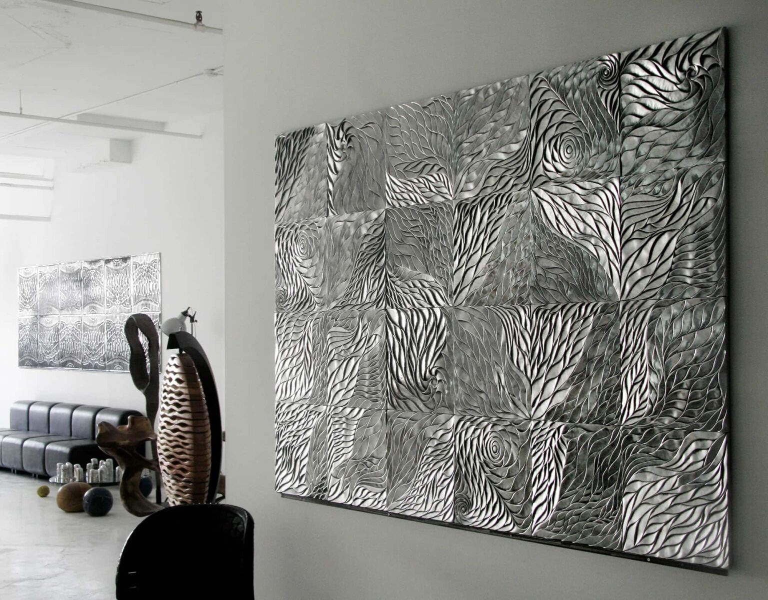 Cast Recycled Aluminium Murals - David Umemoto